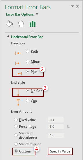 Create a bar with bubbles chart in Excel