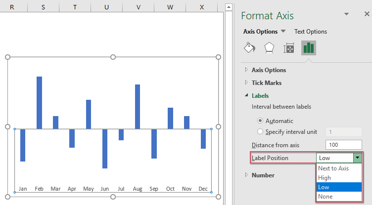 Create Budget vs Actual Variance chart in Excel