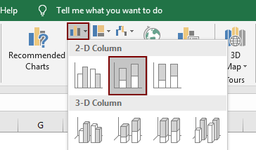 Create a Bullet chart in Excel