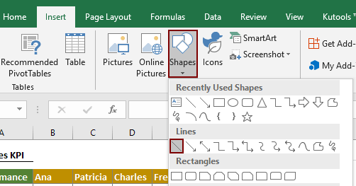 Create a Bullet chart in Excel
