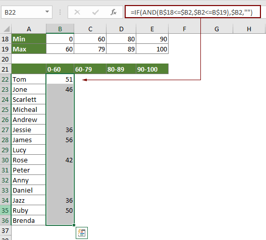 Create a color grouping chart (color bars by value) in Excel