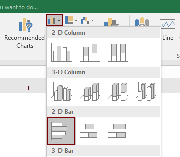 Create a dot plot chart in Excel