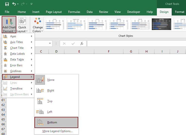 Create a Dumbbell Chart in Excel