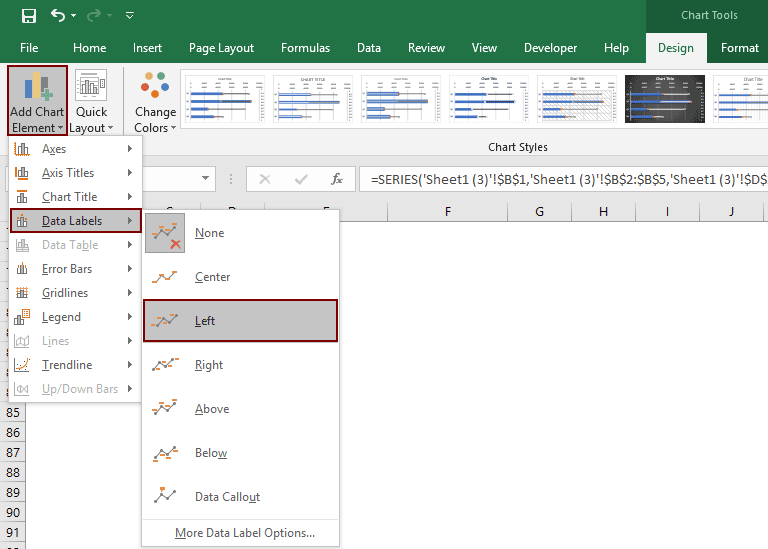 Create a Dumbbell Chart in Excel