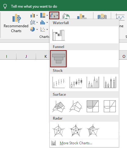 Create a Funnel Chart in Excel