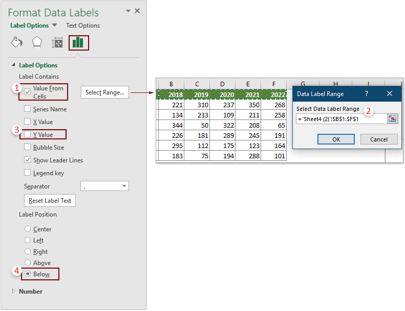 Create a matrix bubble chart in Excel