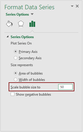Create a matrix bubble chart in Excel