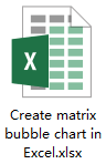 Create a matrix bubble chart in Excel