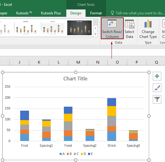 Create a multi-level category chart in Excel