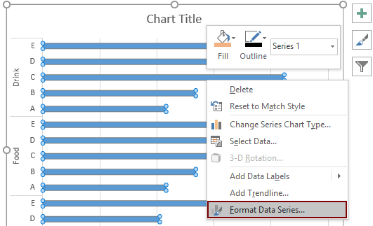 Create a multi-level category chart in Excel