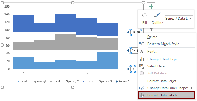 Create a multi-level category chart in Excel