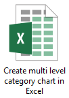 Create a multi-level category chart in Excel