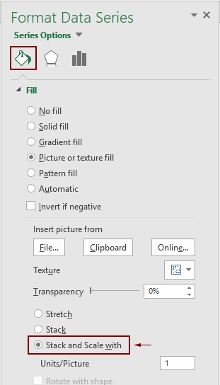 Create a percentage ball chart in Excel