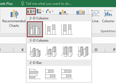 Create a percentage ball chart in Excel