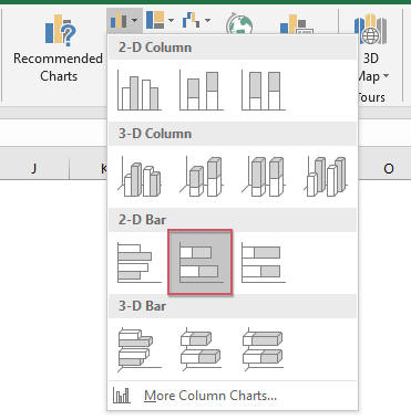 Create progress bar chart in Excel