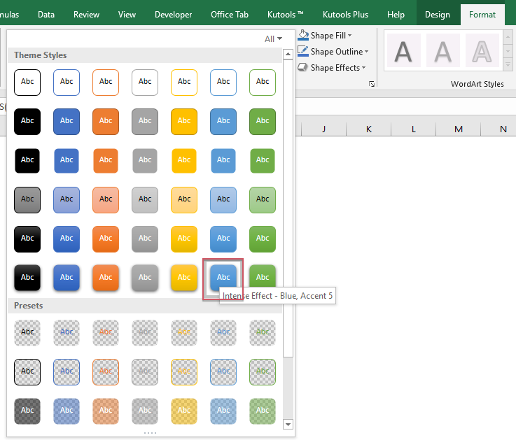 Create progress bar chart in Excel