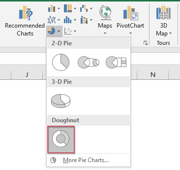 Create progress circle chart in Excel