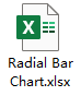 Create radial bar chart in Excel