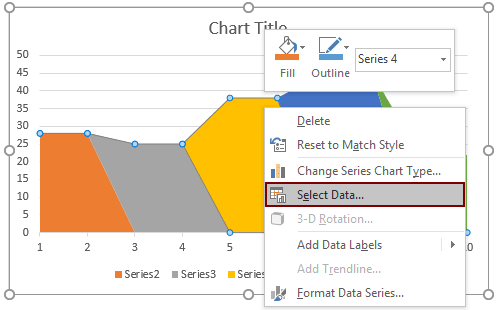 Create a variable width column chart in Excel