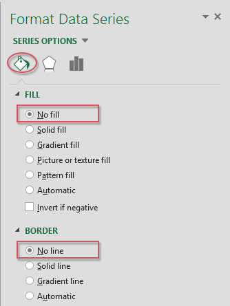 Create waterfall or bridge chart in Excel