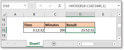 Excel Formula: Add minutes to time