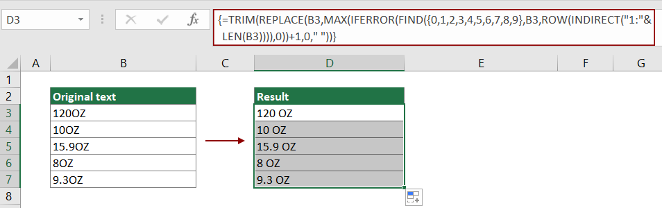 Add Space Between Number And Text In A Cell In Excel