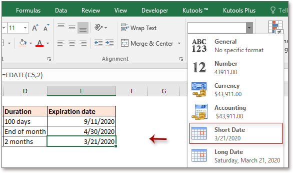 Excel Formula: Calculate days remaining in year