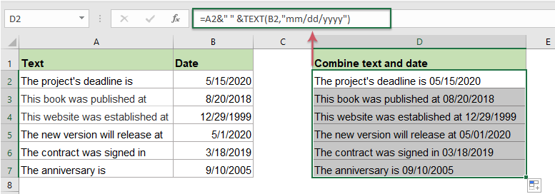 Combine Text And Date Into Same Cell In Excel combine-text-and-date-into-same-cell-in-excel