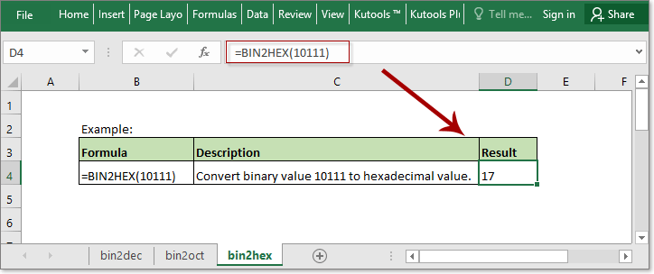Convert binary value to decimal/octal/hexadecimal value