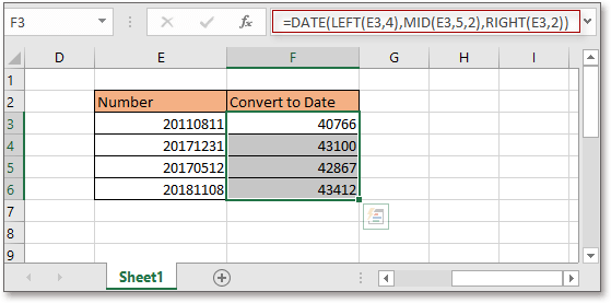 Excel Formula Convert Number To Date