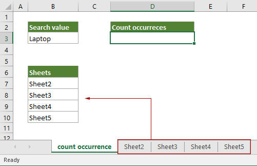 Count occurrences of particular text in entire Excel workbook
