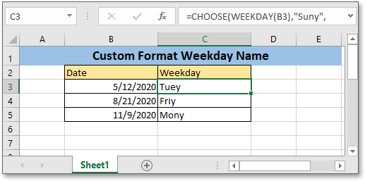 F rmula Do Excel Nome Do Dia Da Semana Em Formato Personalizado