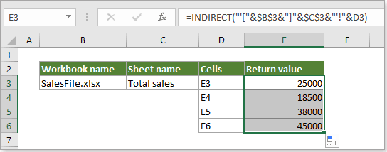 Excel Dynamic Worksheet Or Workbook Reference