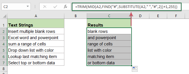 Extract Text Before Or After Second Space Or Comma