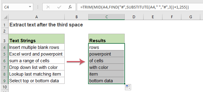Extract Text Before Or After Second Space Or Comma