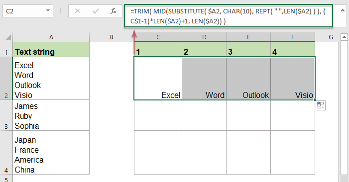 Extract Multiple Lines From A Cell