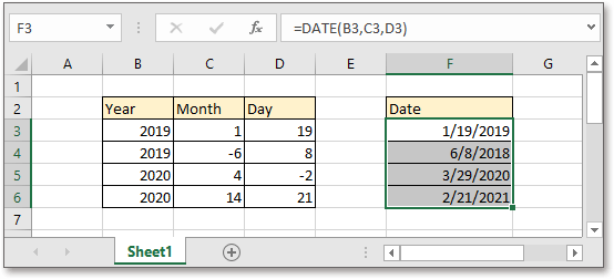 Excel Formula: Get Date From Given Day Month And Year