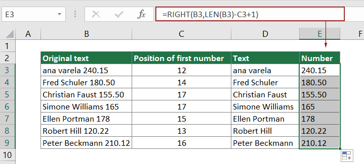 Split Text And Numbers In A Cell In Excel