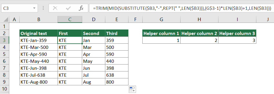 Split Text With Delimiter In A Cell In Excel