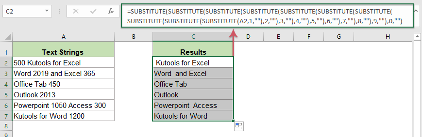Strip Or Remove Numeric Characters From Text Strings