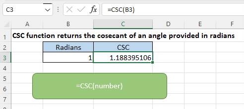 Comment utiliser la fonction Excel CSC