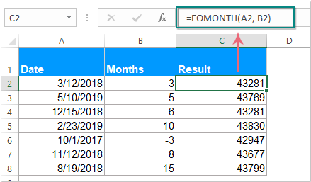 How to use Excel Eomonth function?