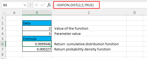 How to use the Excel EXPON.DIST function
