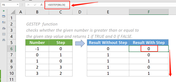 Excel GESTEP Function