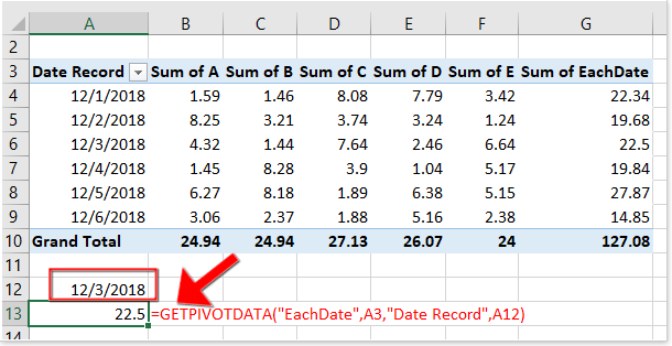 How To Use Excel Getpivotdata Function 0639