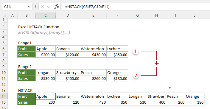 Excel Hstack Function 9012