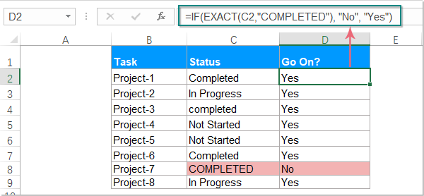 Excel If function
