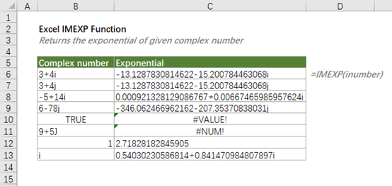 Excel IMEXP Function