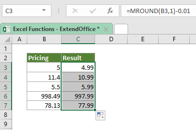 Excel MROUND Function