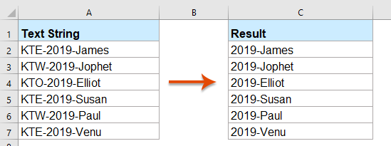 Excel REPLACE Function